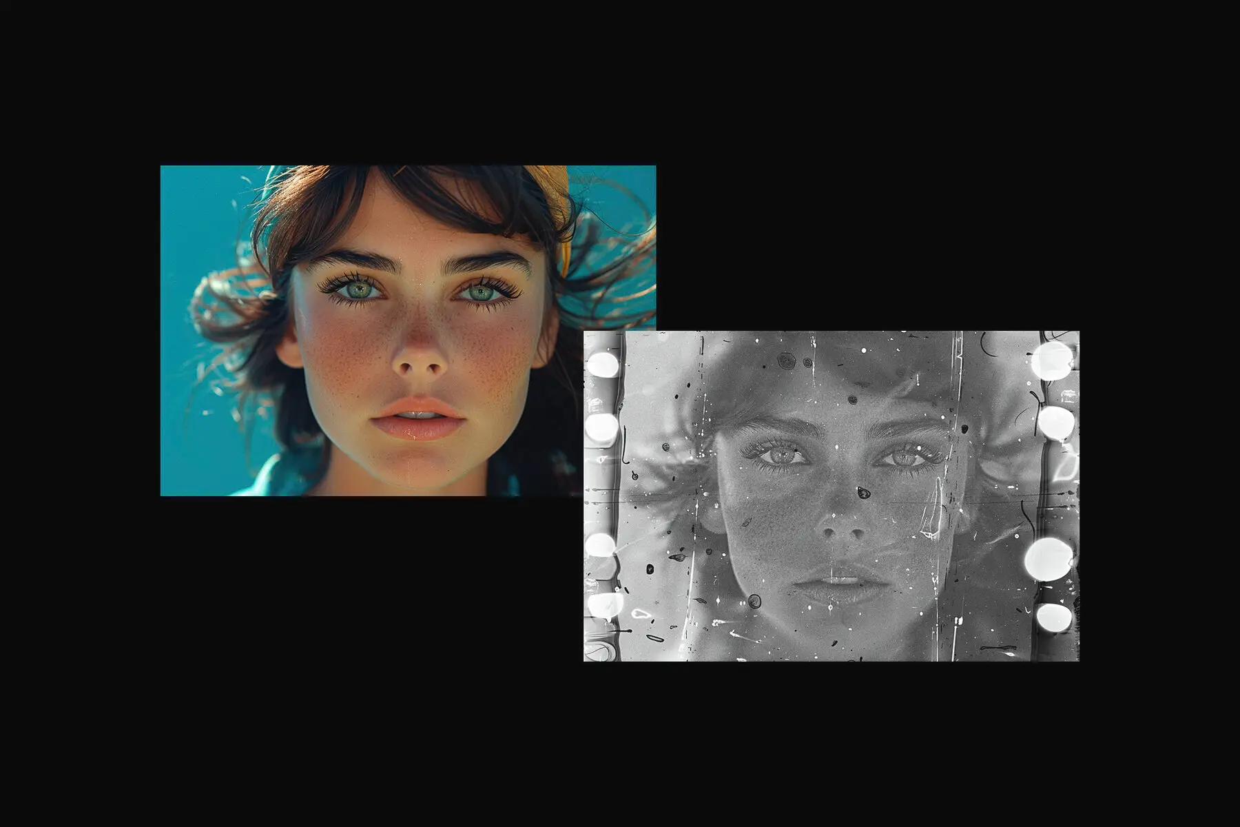Monochrome Retro Film Photo Effect - YouWorkForThem