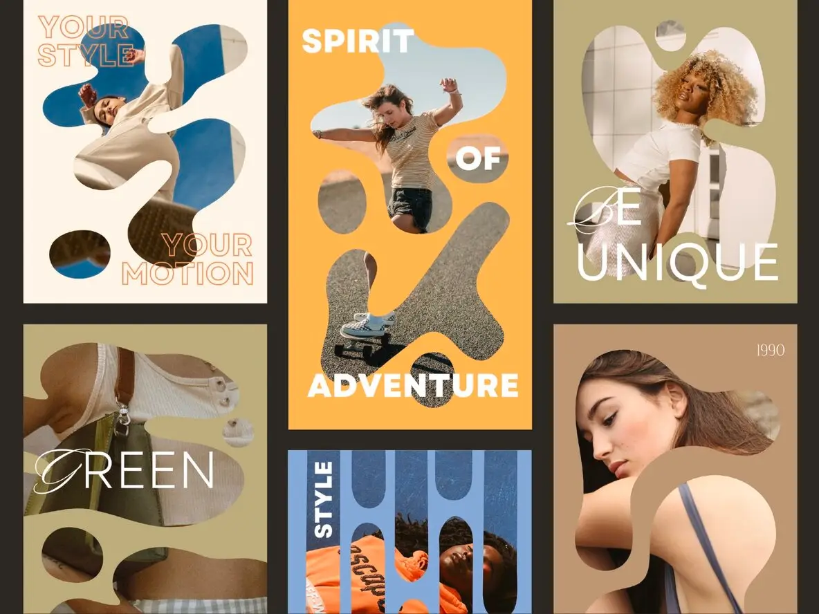 60 Mask Templates for Instagram Graphics Graphics - YouWorkForThem