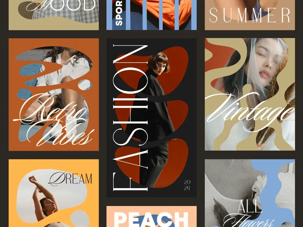 60 Mask Templates for Instagram Graphics Graphics - YouWorkForThem