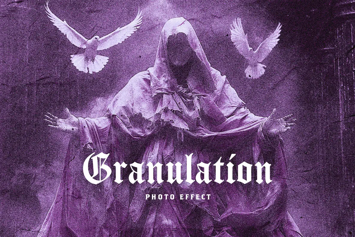 Graphic Granulation Photo Effect - YouWorkForThem