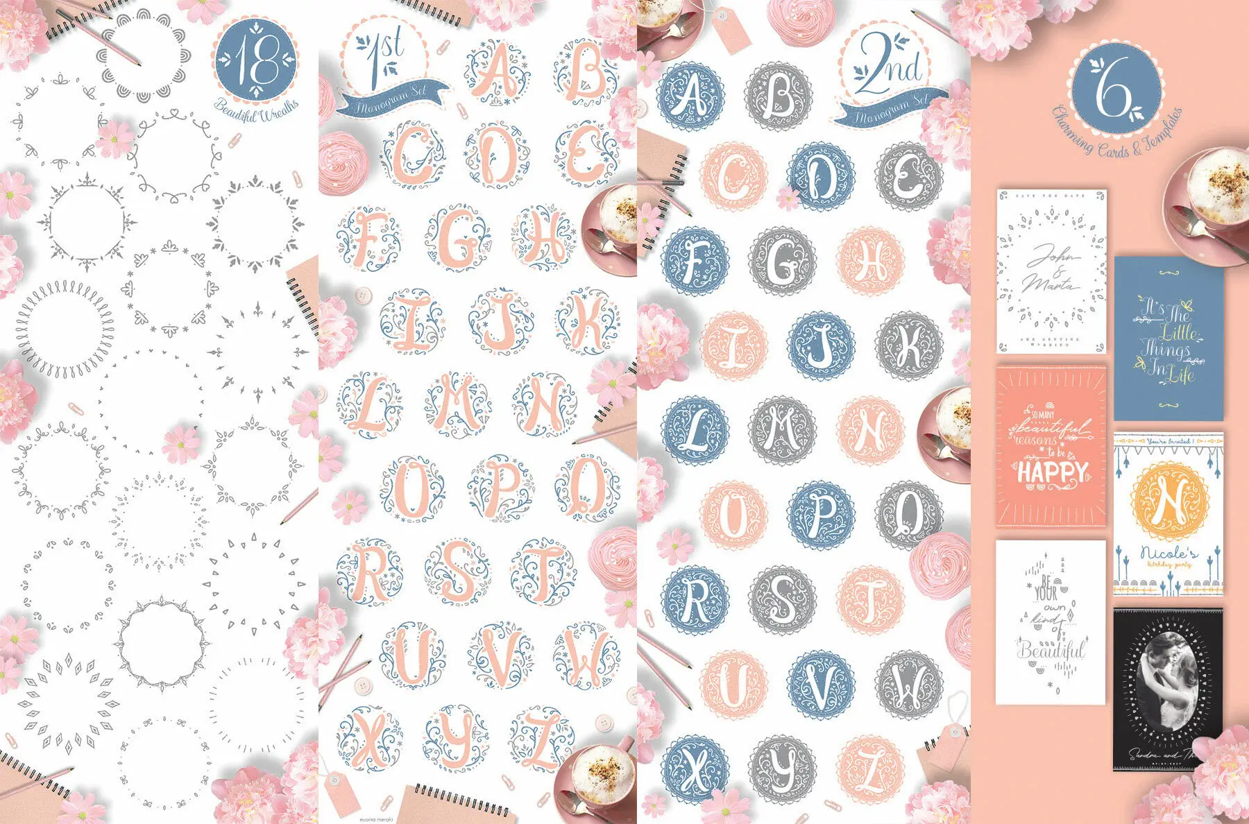 Pretty Little Things Design Kit Graphics - YouWorkForThem