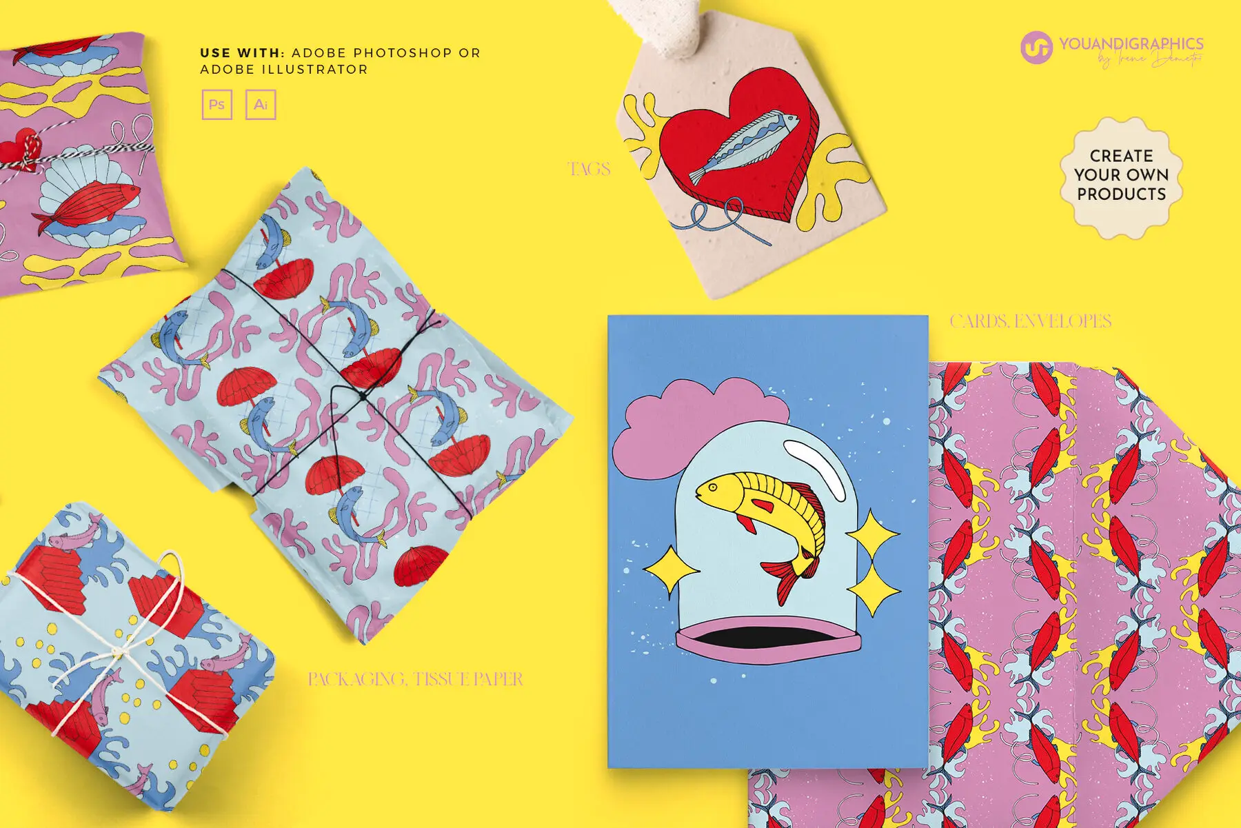 Ocean Breeze Graphics Collection Graphics - YouWorkForThem