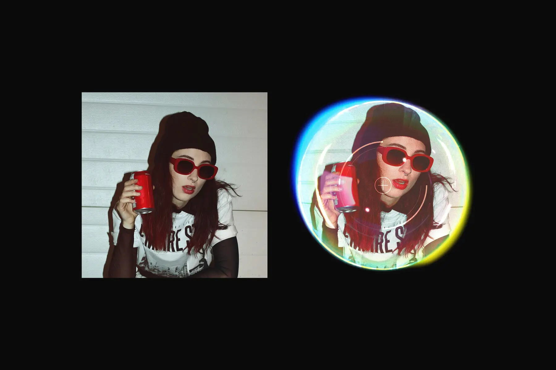 Shiny Fish Eye Photo Effect - YouWorkForThem