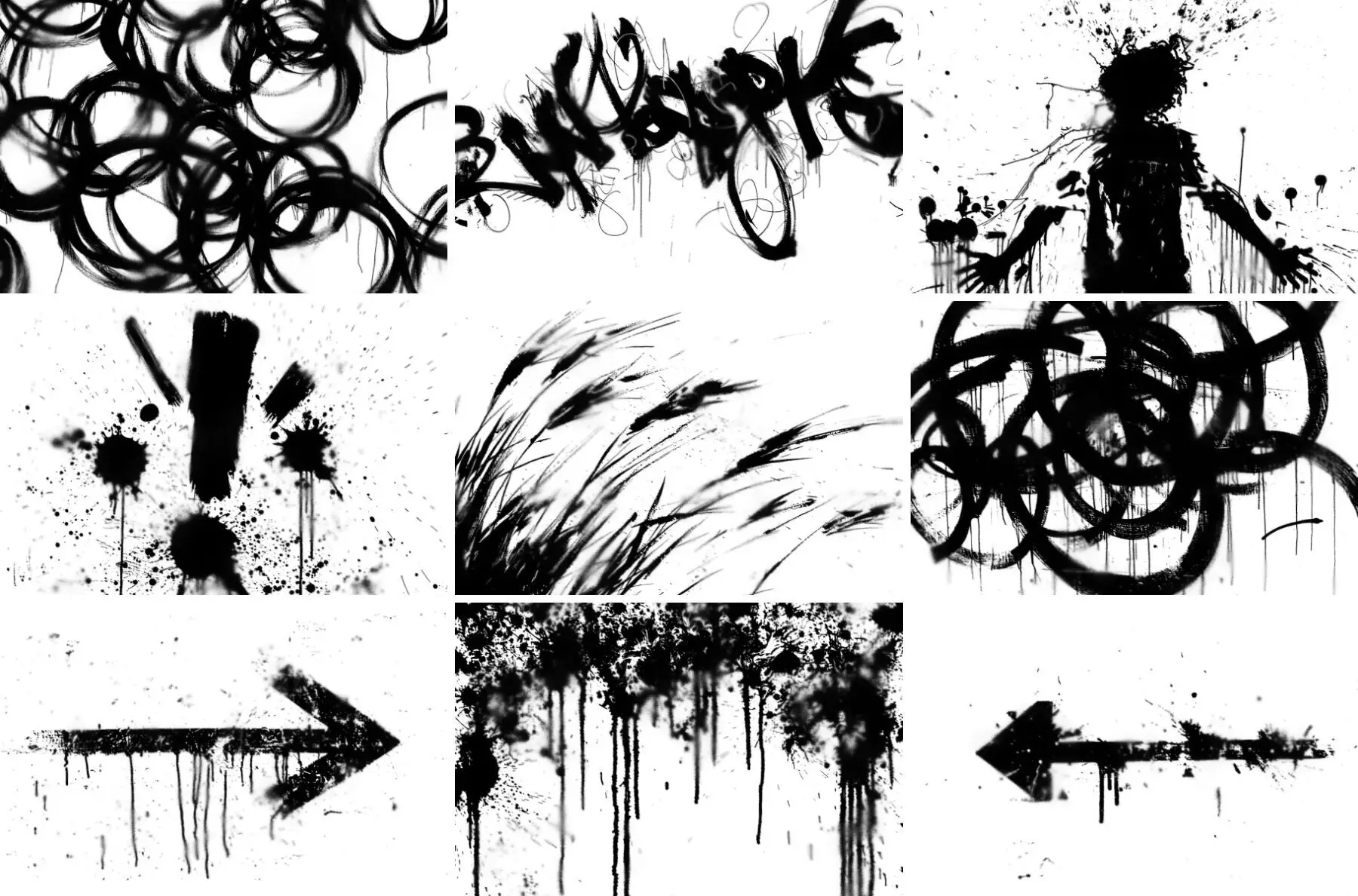 35 Spray Graffiti Grunge Textures Graphics - YouWorkForThem