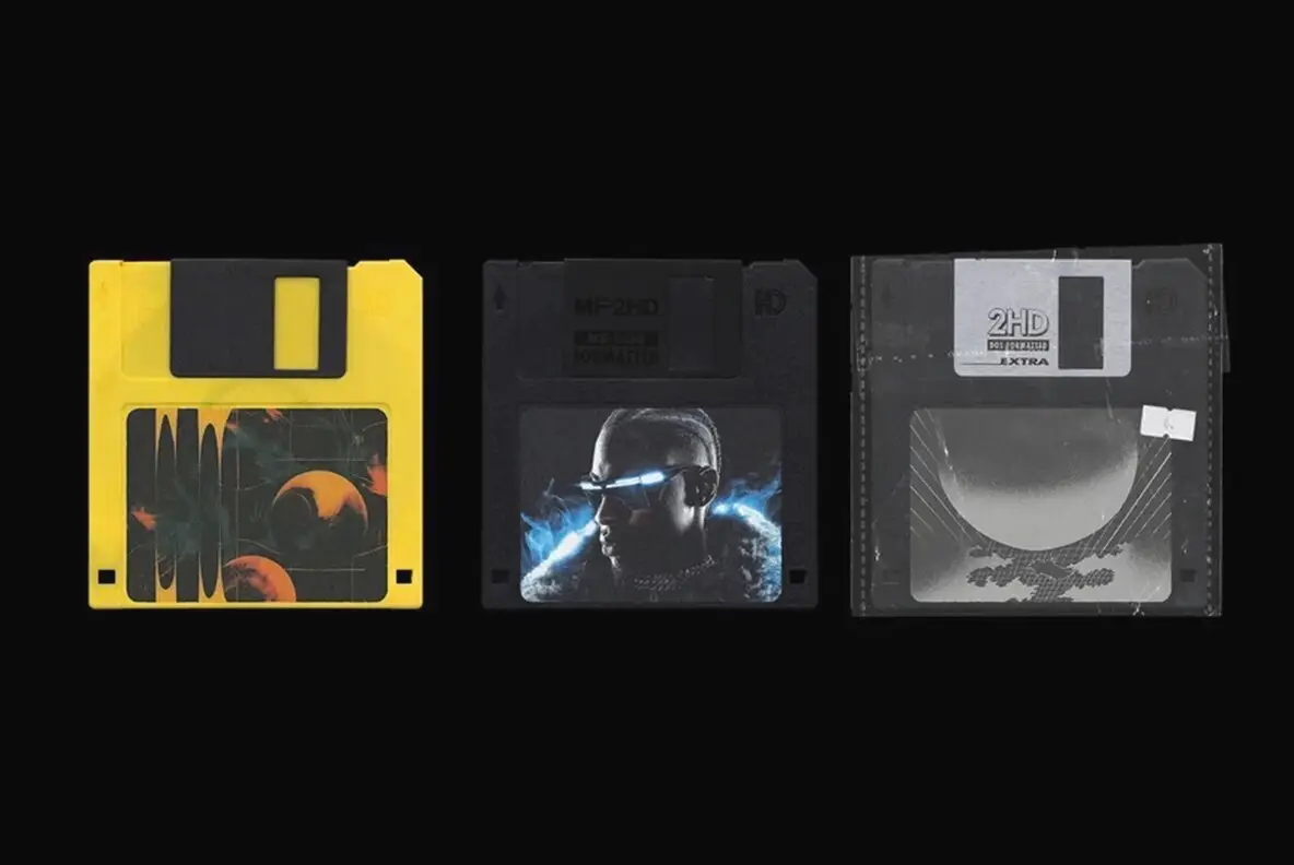 Floppy Disk Cover Mockup Pack Mockups - YouWorkForThem