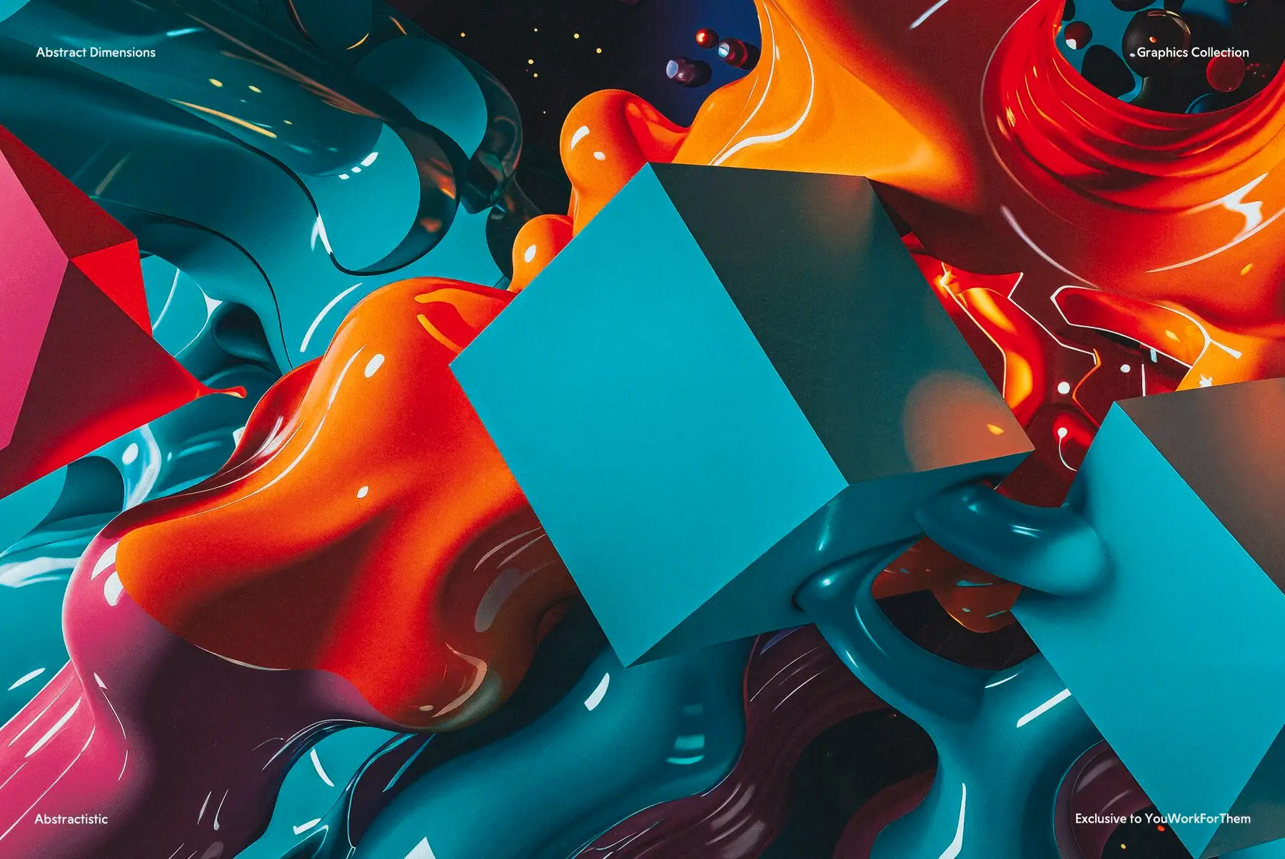 Abstract Dimensions 3D - YouWorkForThem