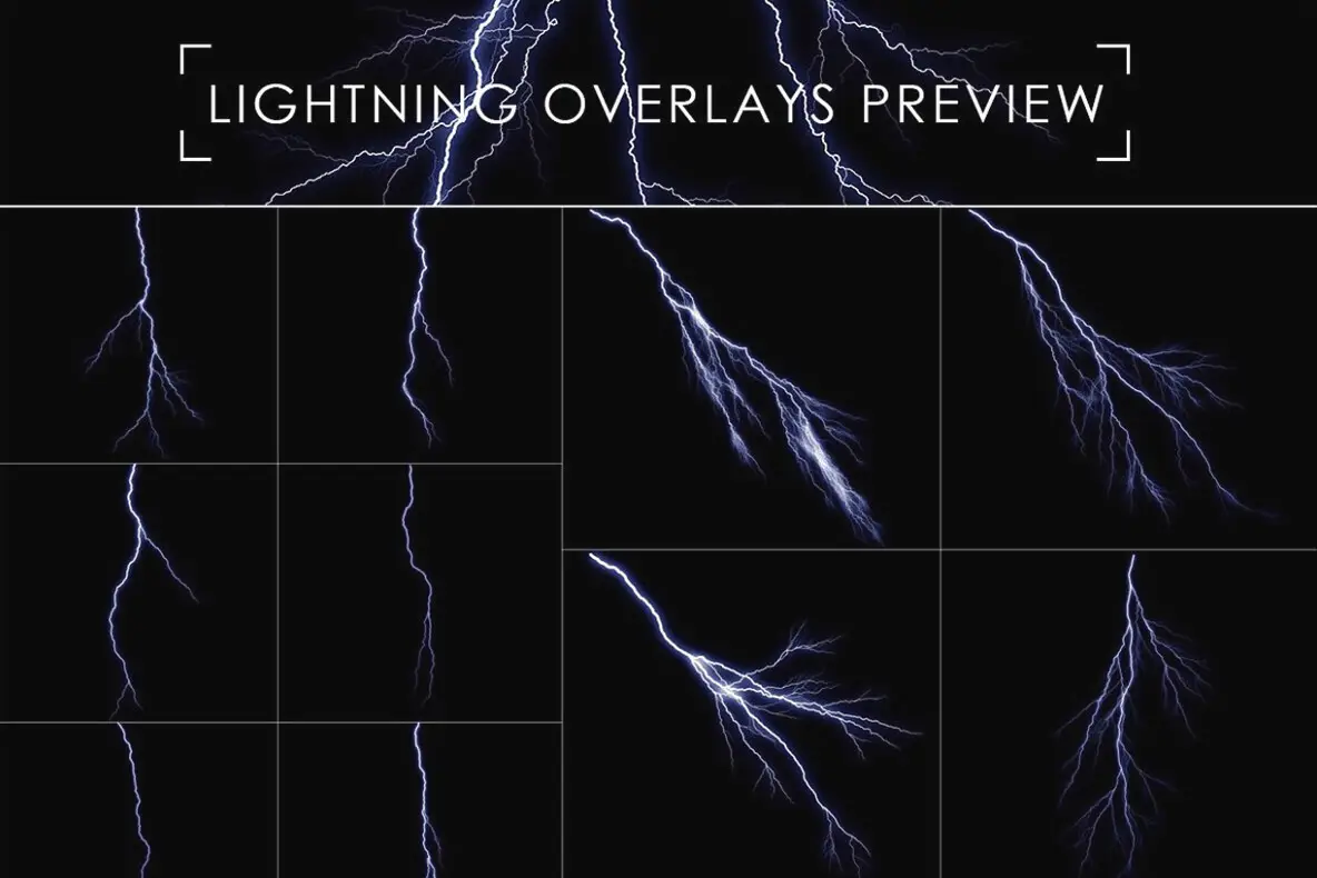 Lightning Effect Overlays Textures - YouWorkForThem