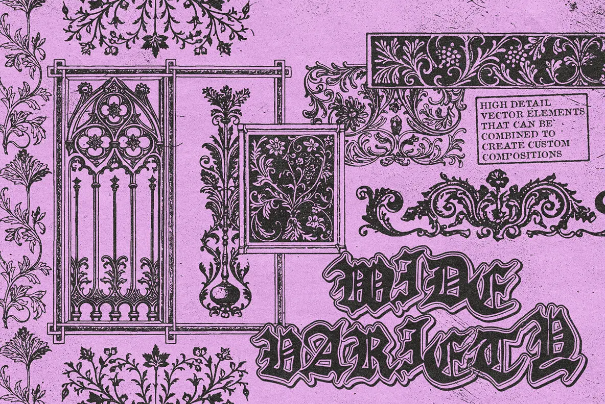 Ornamental Vectors Graphics - YouWorkForThem