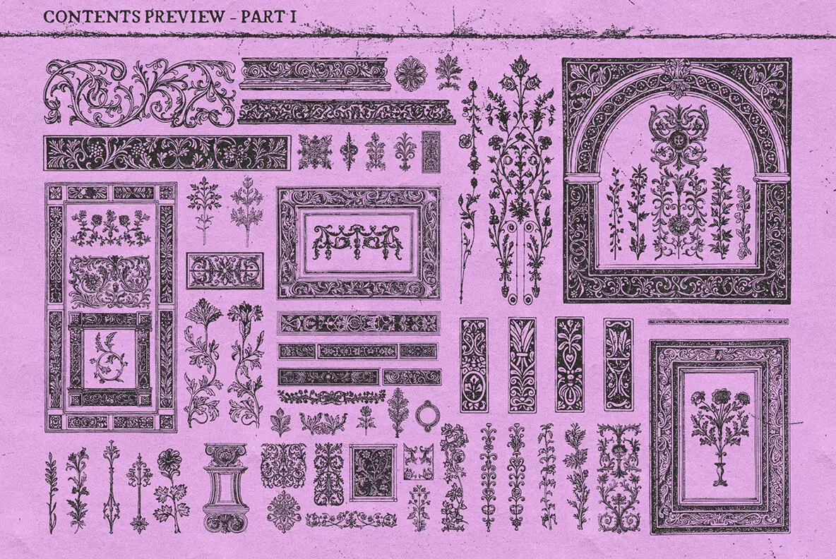 Ornamental Vectors Graphics - YouWorkForThem