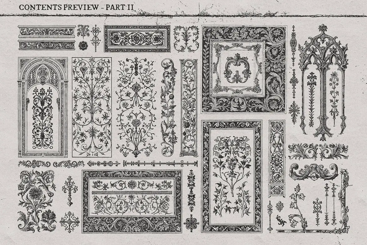 Ornamental Vectors Graphics - YouWorkForThem