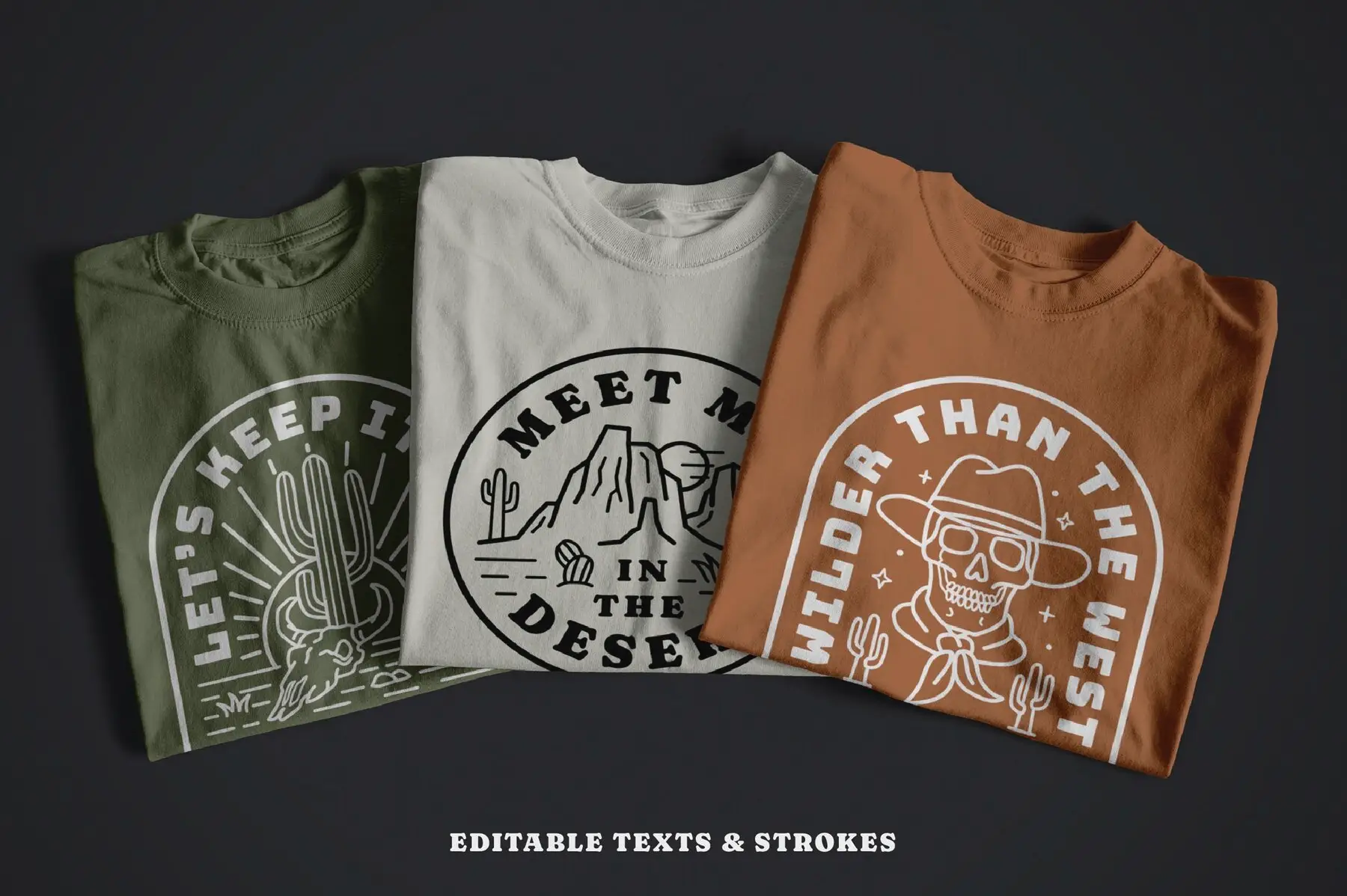 Western Line Art Collection Graphics - YouWorkForThem