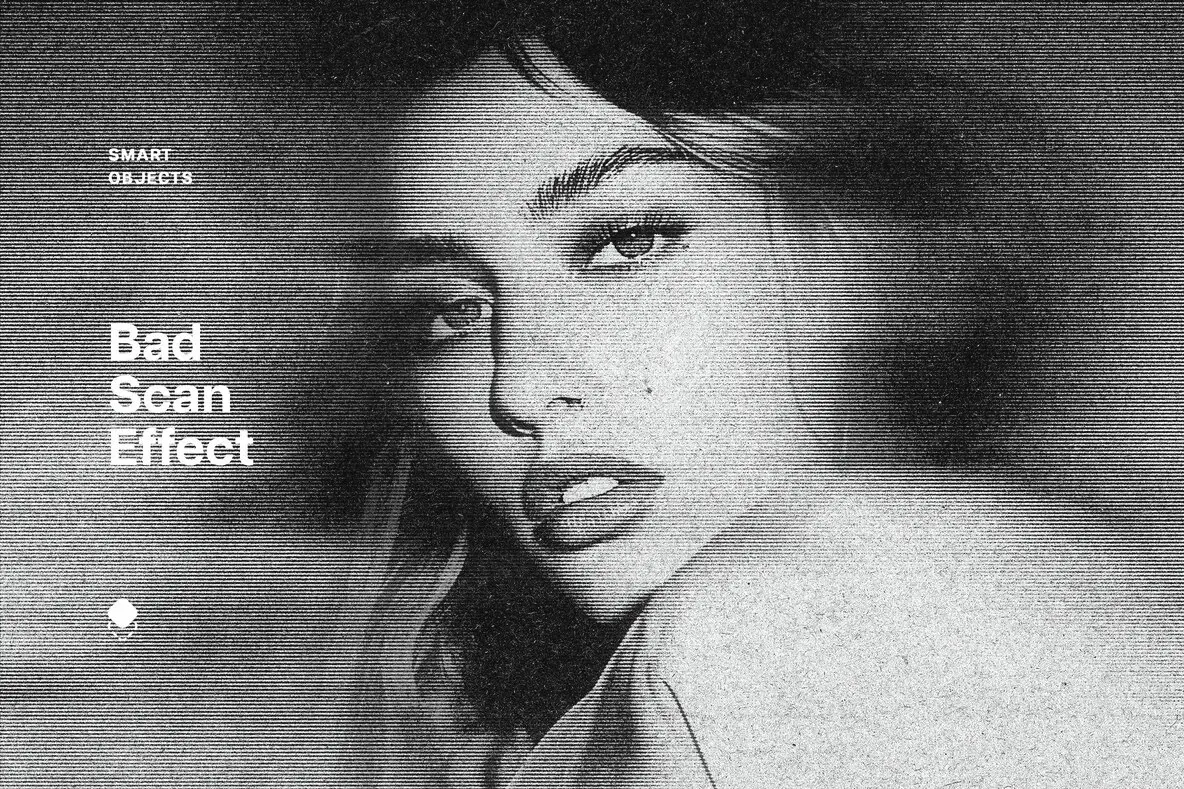 Bad Smudged Scan Photo Effect - YouWorkForThem