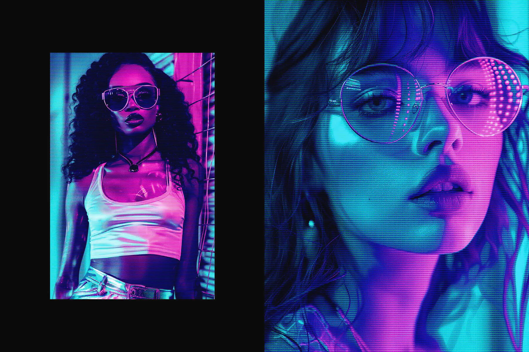 Cyberpunk Film Photo Effect - YouWorkForThem