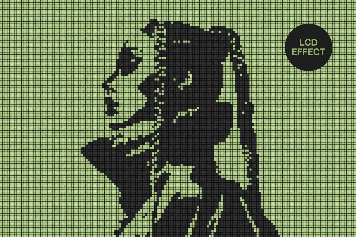LCD Screen Photo Effect - YouWorkForThem