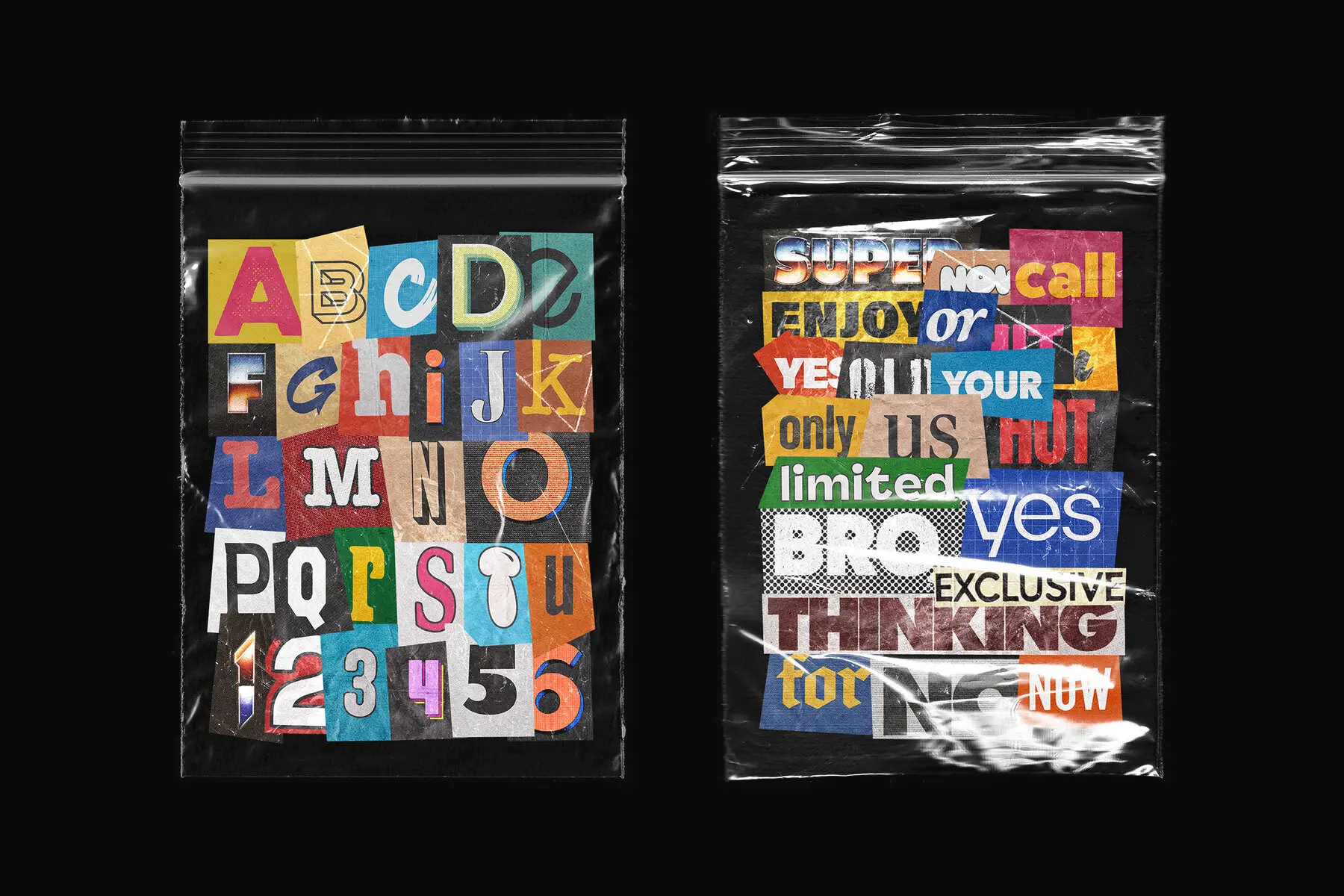 Ransom Note Letters Collection Graphics - YouWorkForThem