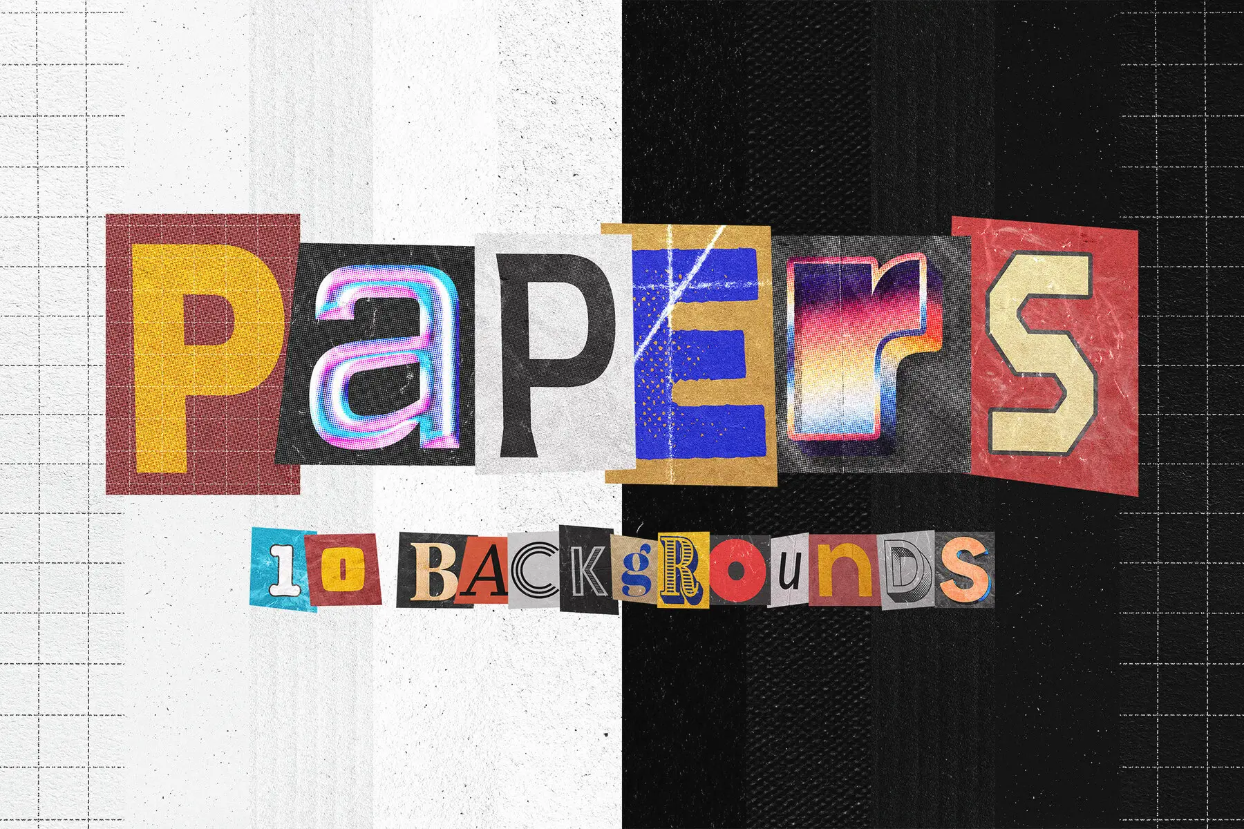 Ransom Note Letters Collection Graphics - YouWorkForThem