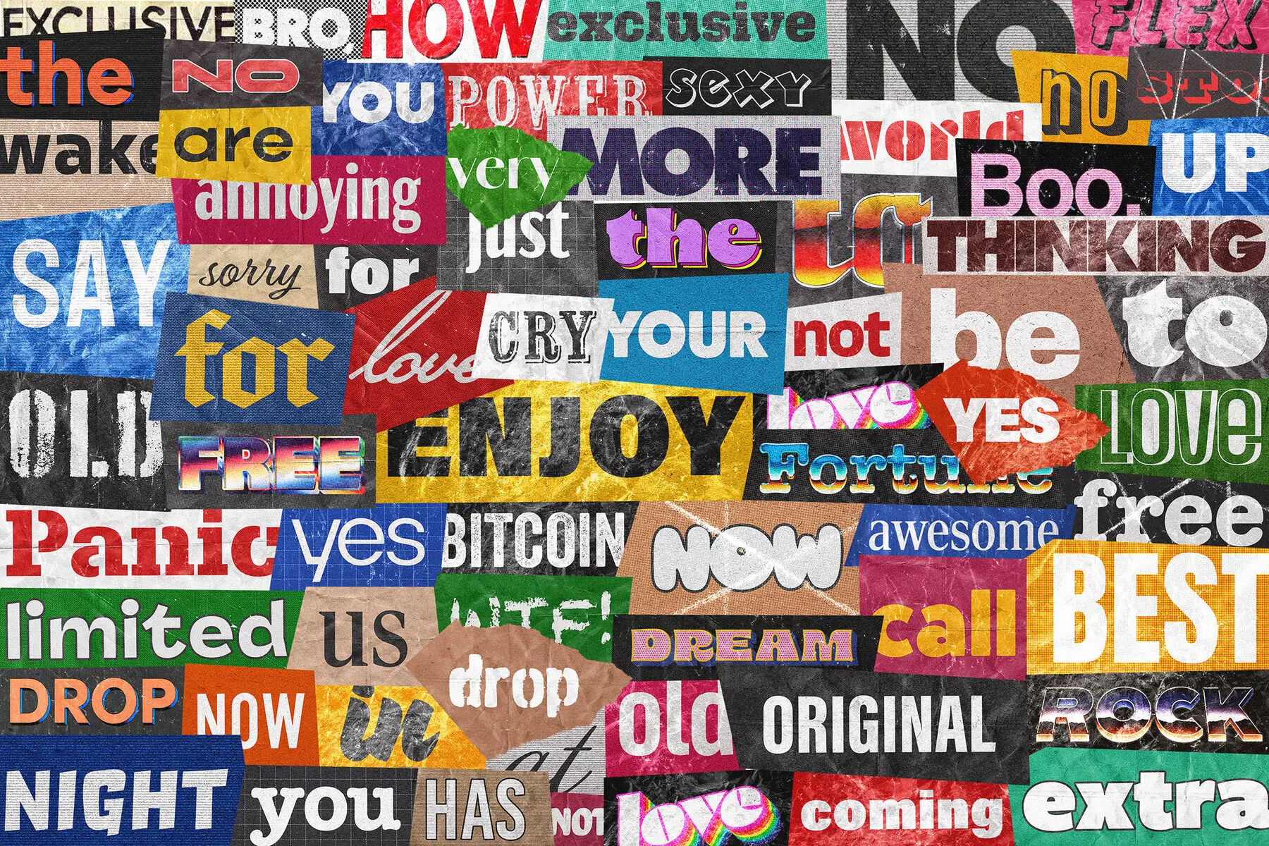 Ransom Note Letters Collection Graphics - YouWorkForThem
