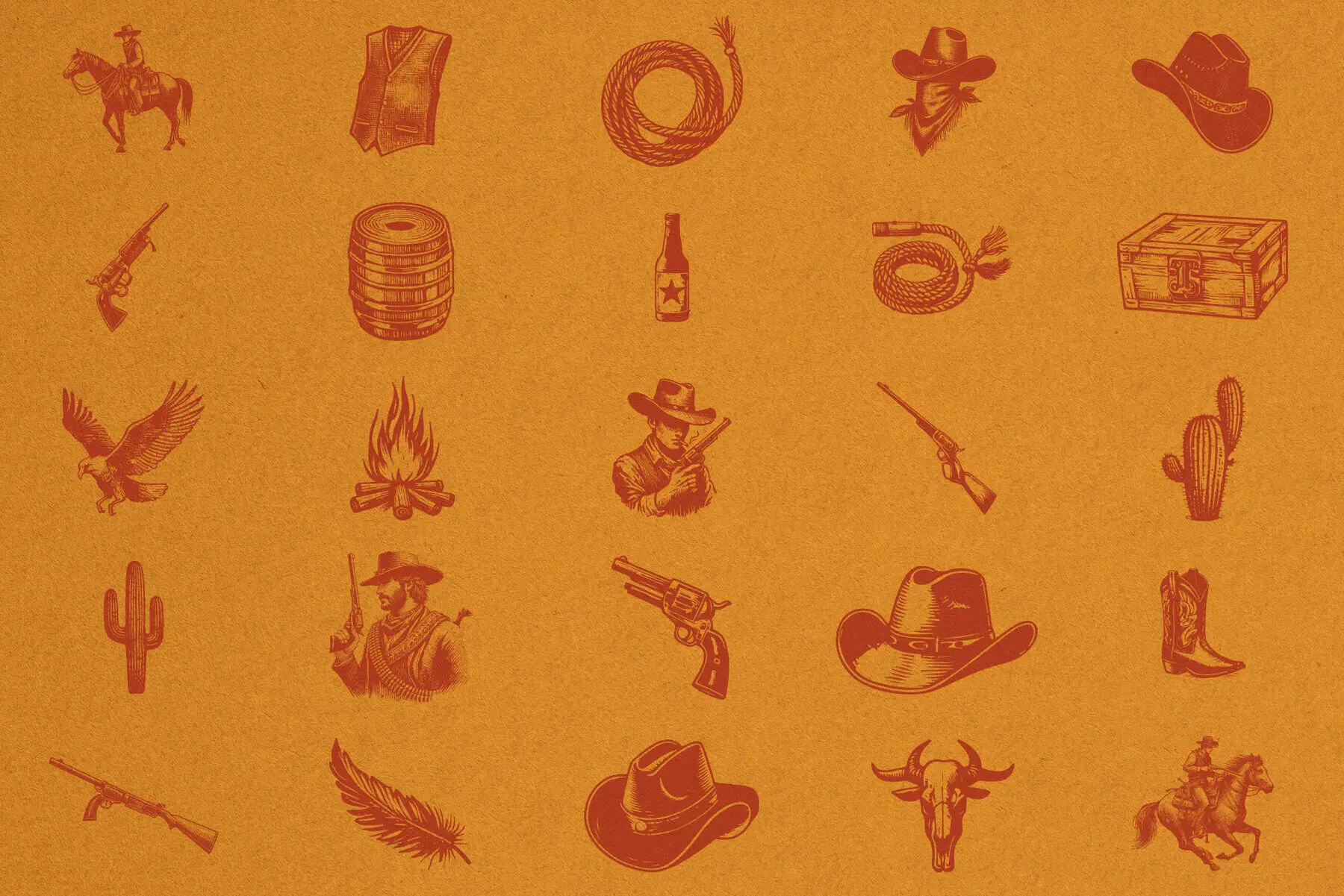 Authentically Western Illustrations Graphics - YouWorkForThem