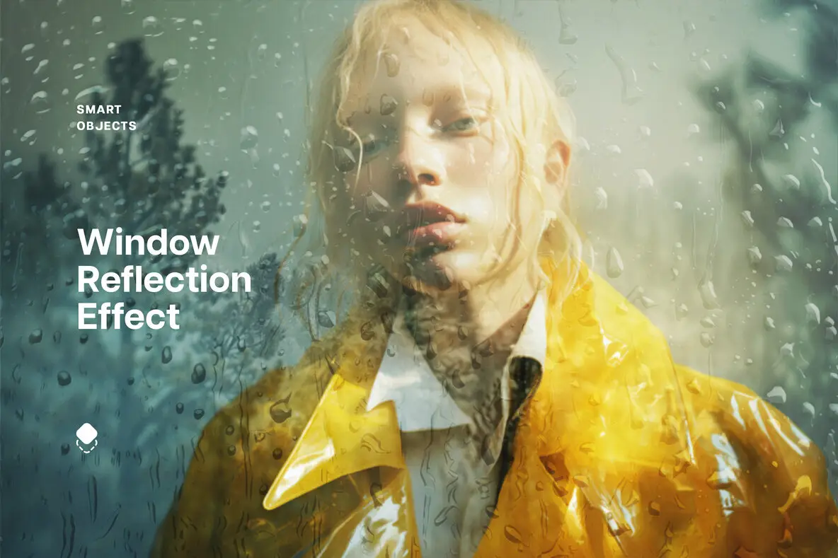Rainy Window Reflection Photo Effect - YouWorkForThem