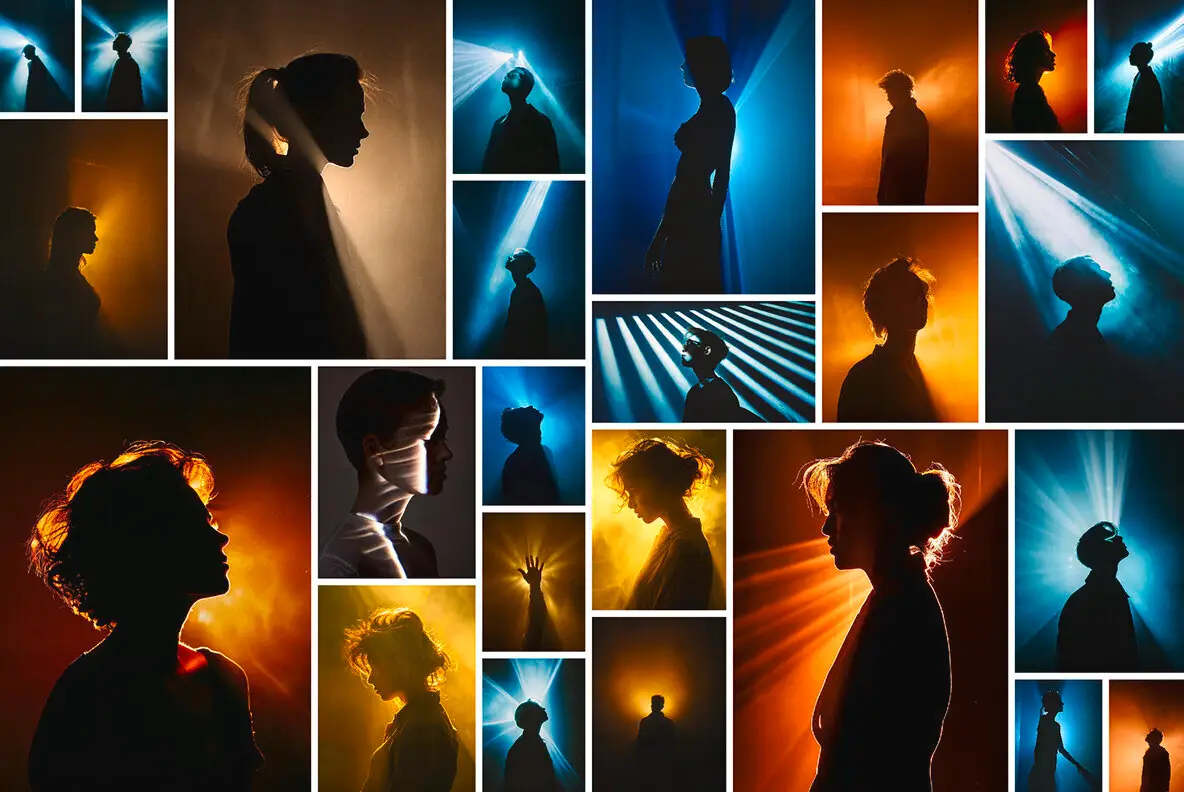 Backlight silhouettes Graphics - YouWorkForThem