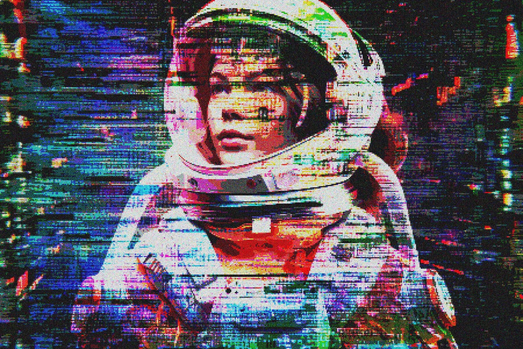 Glitch Pixels Screen Photo Effect - YouWorkForThem