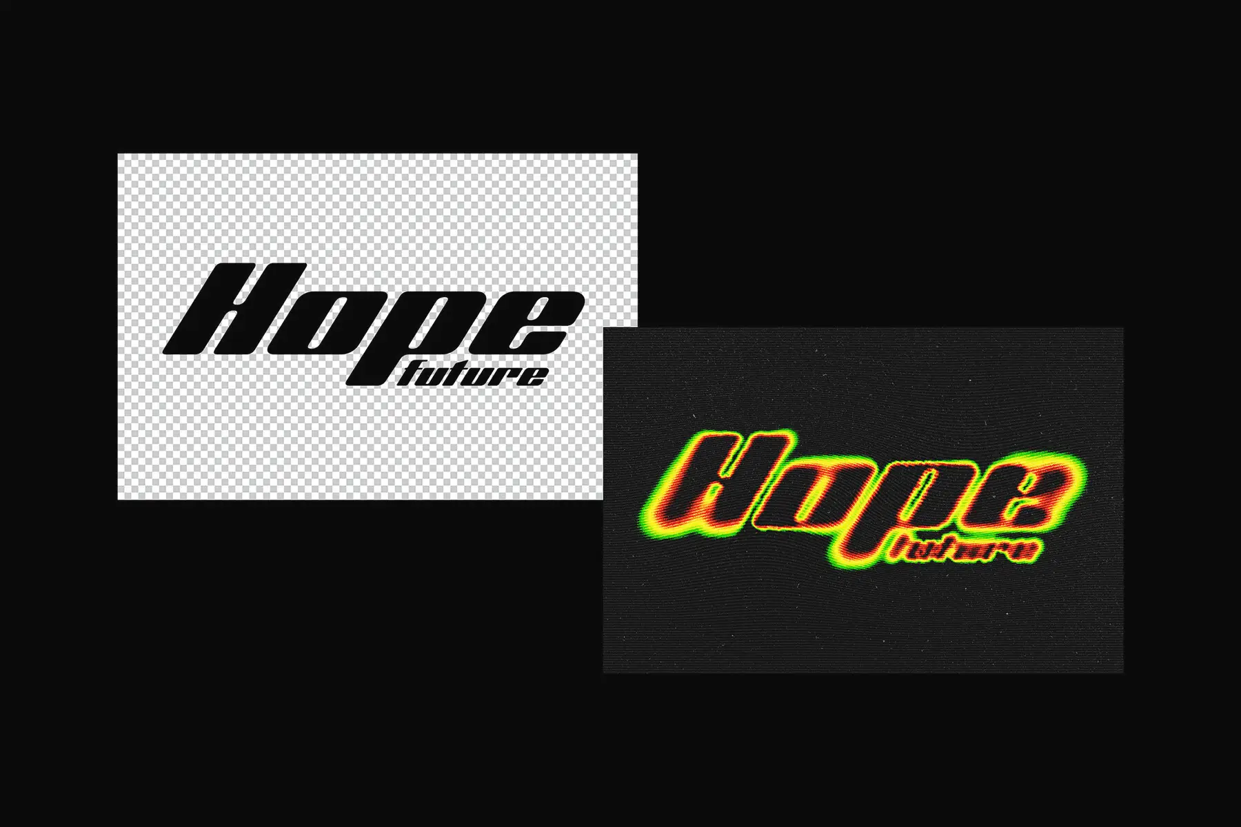 Wave Halftone Text Effect - YouWorkForThem