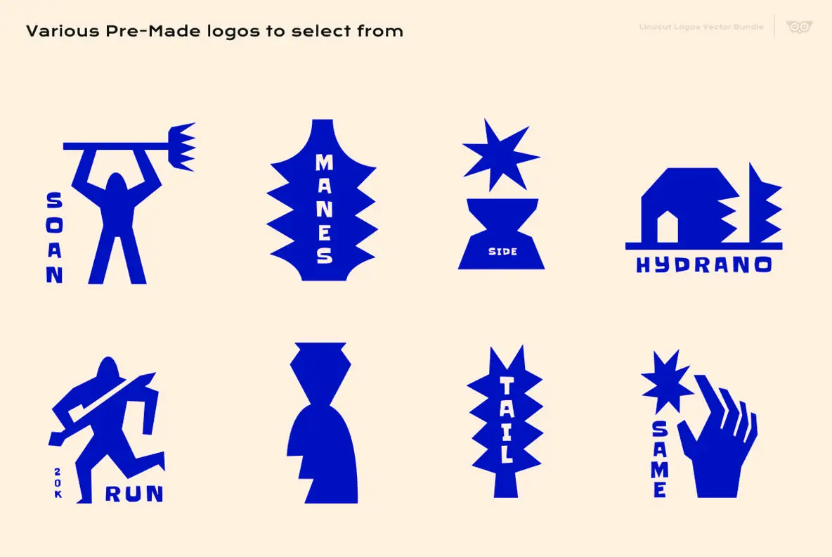 Linocut Logos Graphics - YouWorkForThem