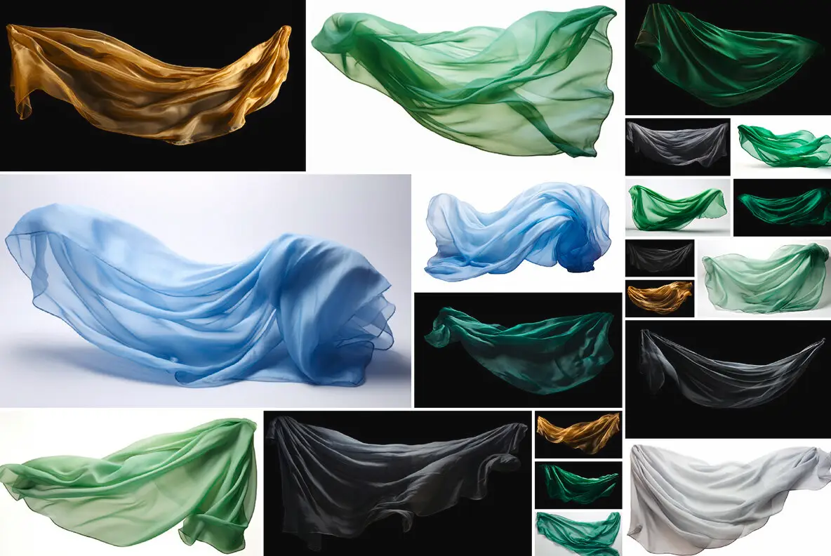 Floating fabric Graphics - YouWorkForThem