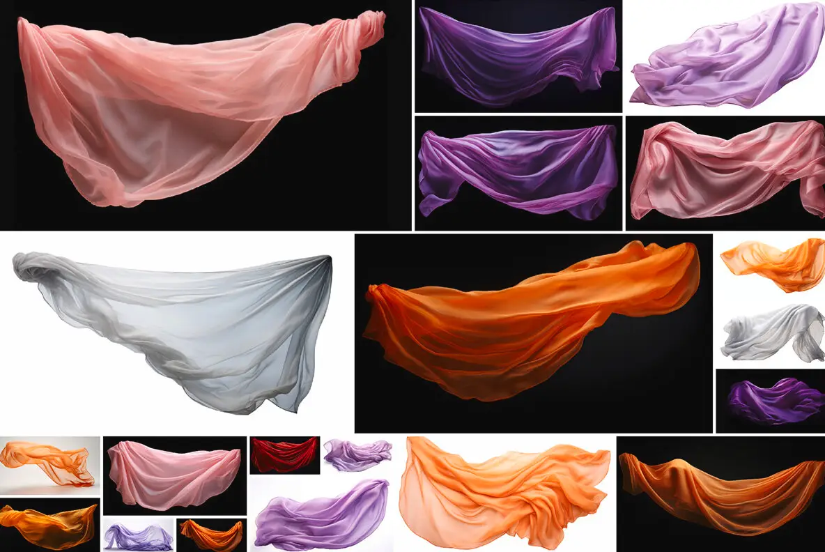Floating fabric Objects - YouWorkForThem