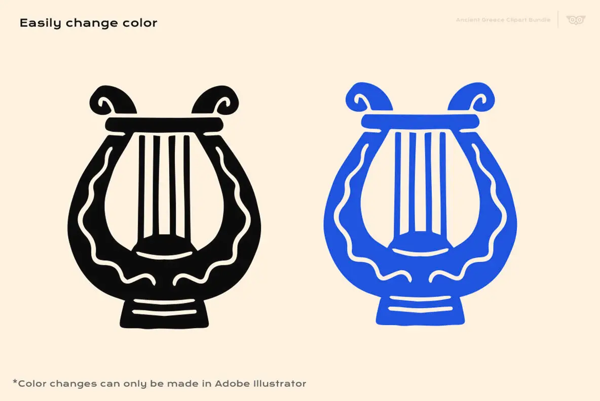 Ancient Greece Clipart Bundle Illustrations - YouWorkForThem