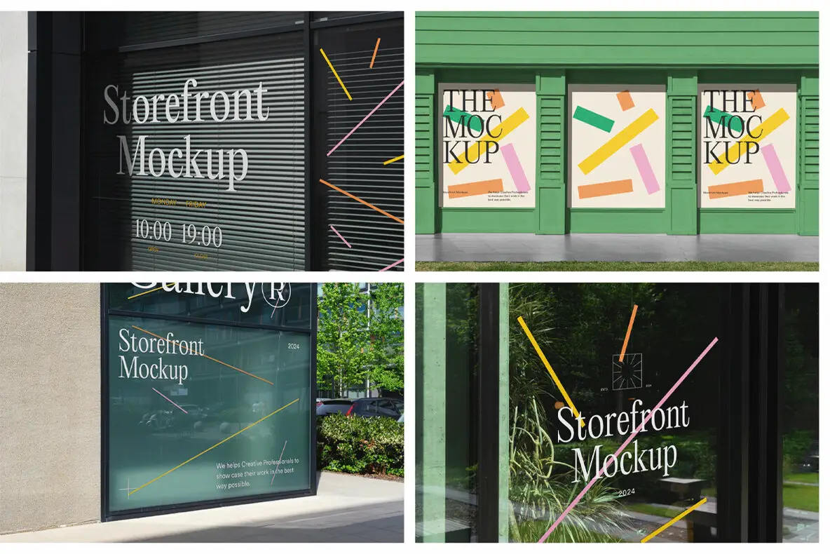 Storefront Mockups - Outdoor Scenes Mockups - YouWorkForThem