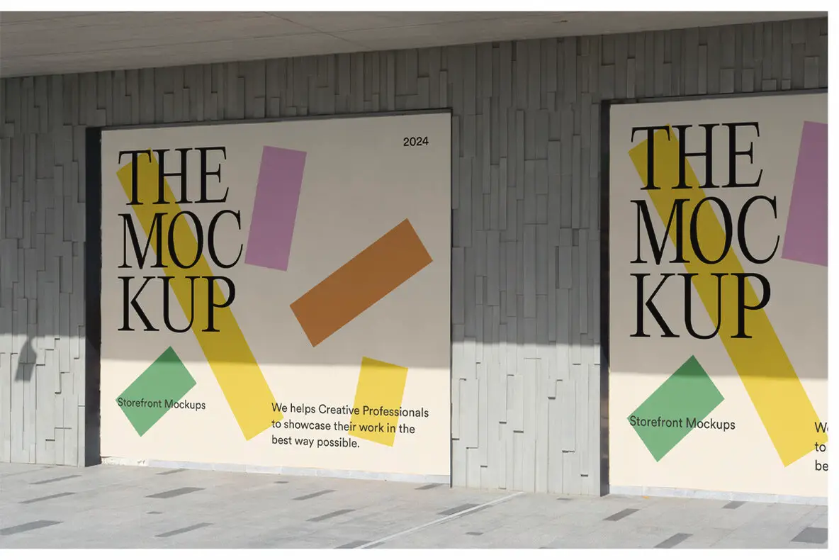 Storefront Mockups - Outdoor Scenes Mockups - YouWorkForThem