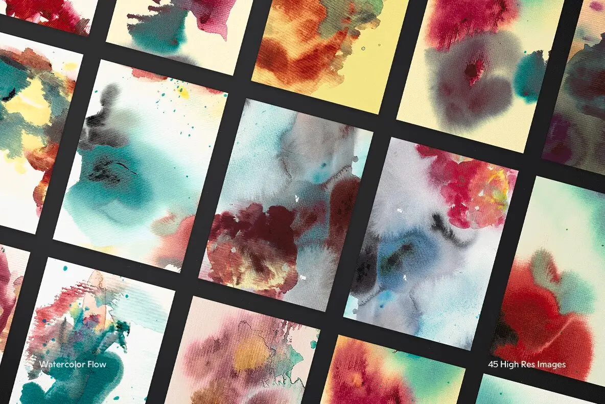 Watercolor Flow Textures - YouWorkForThem