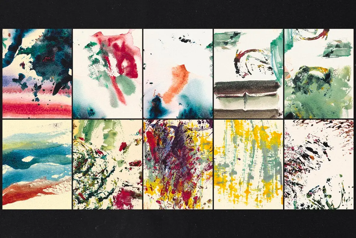 Watercolor Flow Graphics - YouWorkForThem