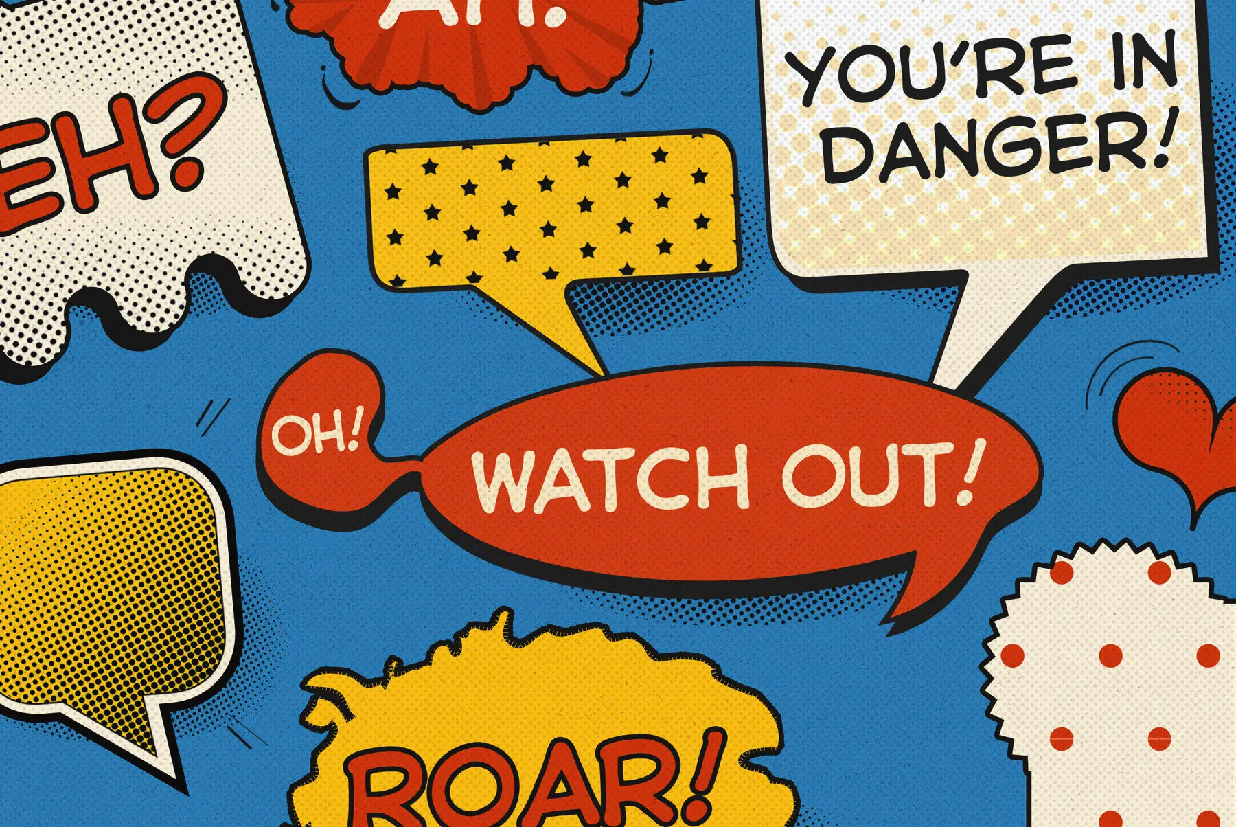 Comic Bubbles Icons - YouWorkForThem