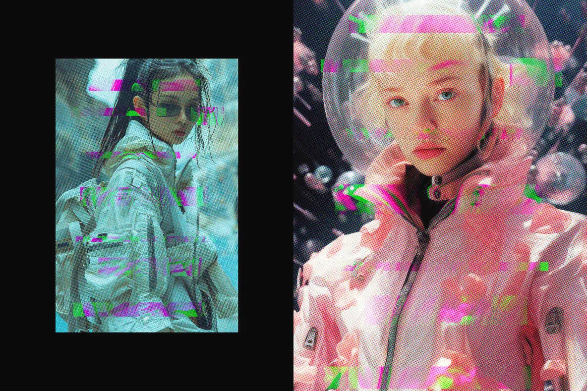 90s Screen Glitch Photo Effect Font - FontPath