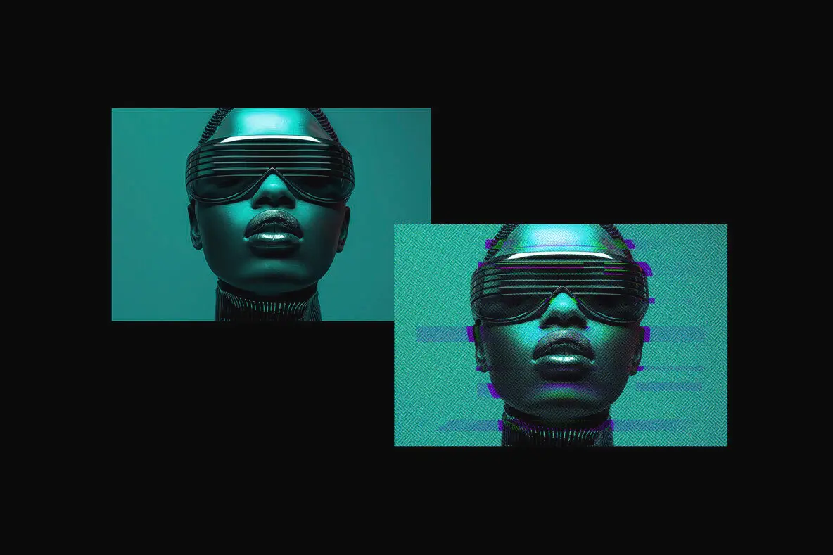 90s Screen Glitch Photo Effect Font - FontPath