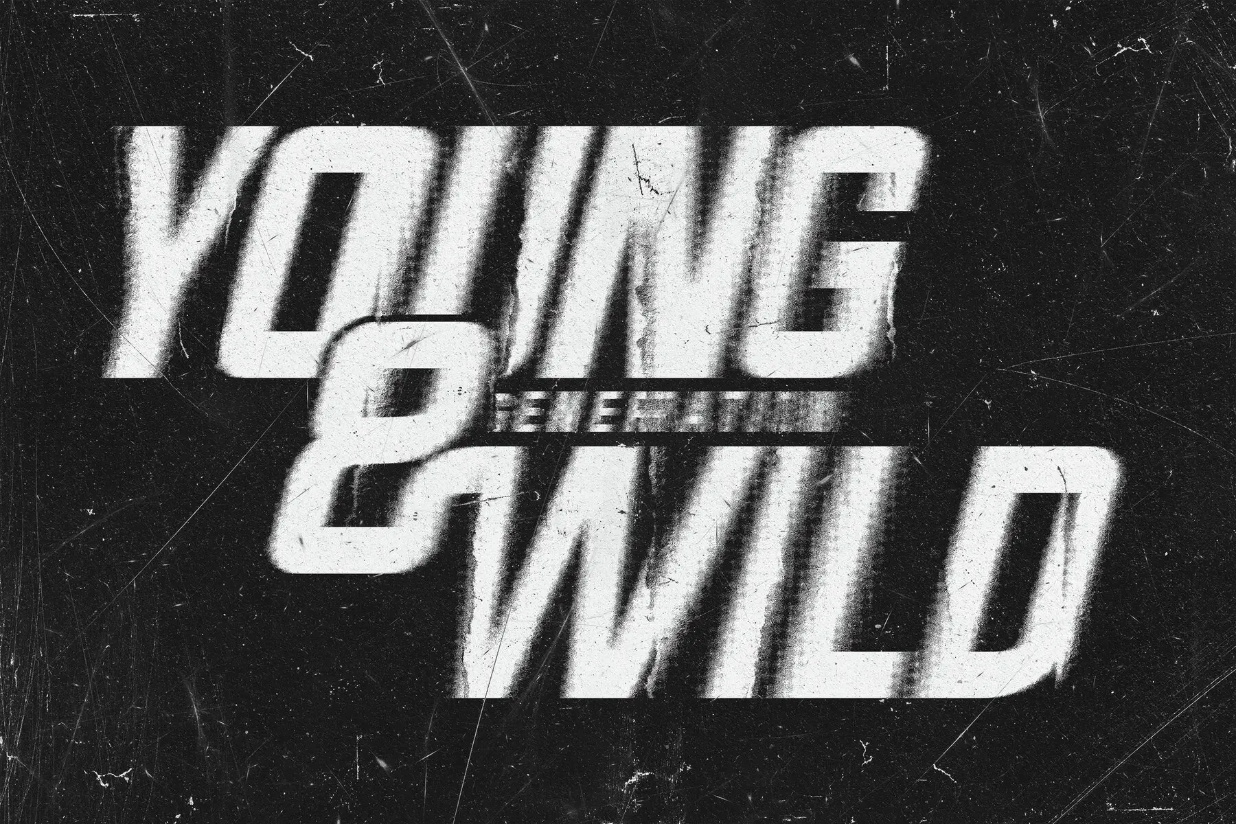 Distortion Text Logo Effect - YouWorkForThem