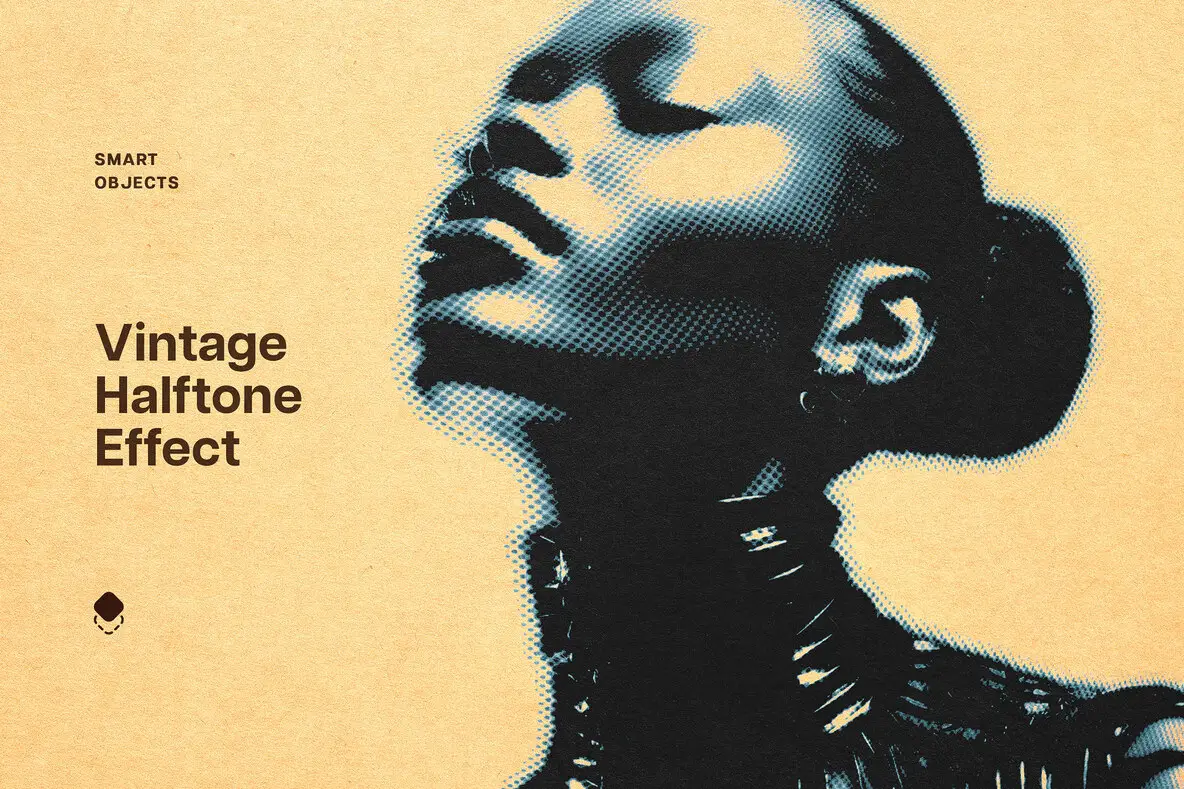 Vintage Riso Halftone Photo Effect - YouWorkForThem