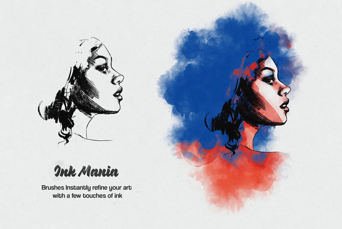 Ink Mania Photoshop Brushes - YouWorkForThem