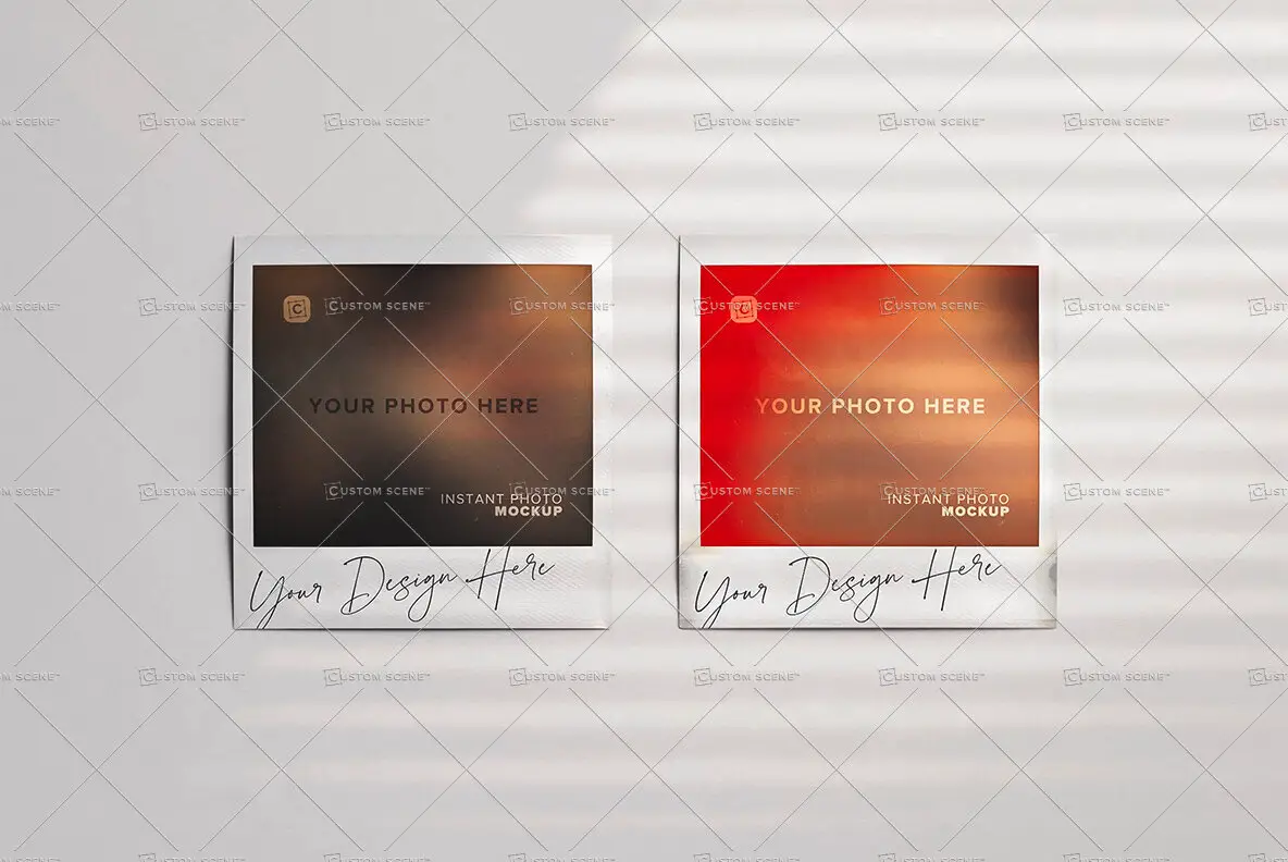 Two Instant Pictures Mockup Mockups - YouWorkForThem