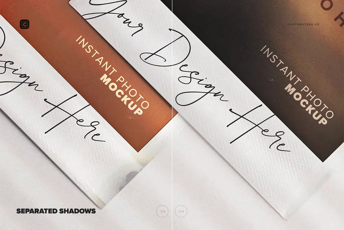 Two Instant Pictures Mockup Graphics - YouWorkForThem