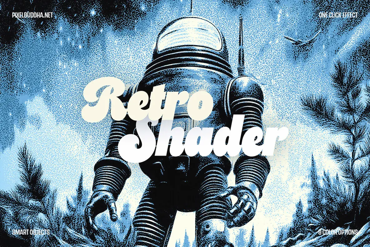 Retro Shader Photo Effect - YouWorkForThem