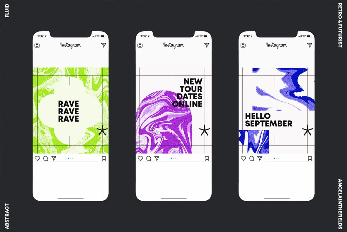 Duotone Psychedelic Textures Graphics - YouWorkForThem