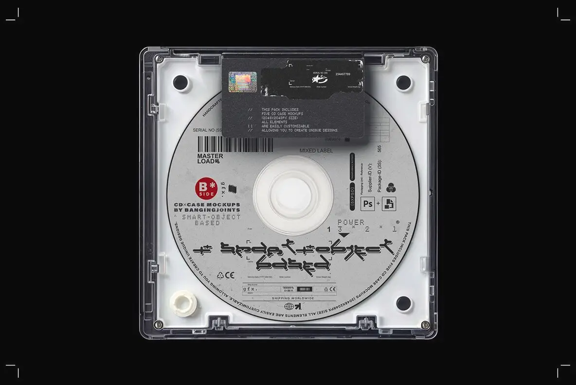 CD Minidisc Tech Y2K Case Mockups Graphics - YouWorkForThem