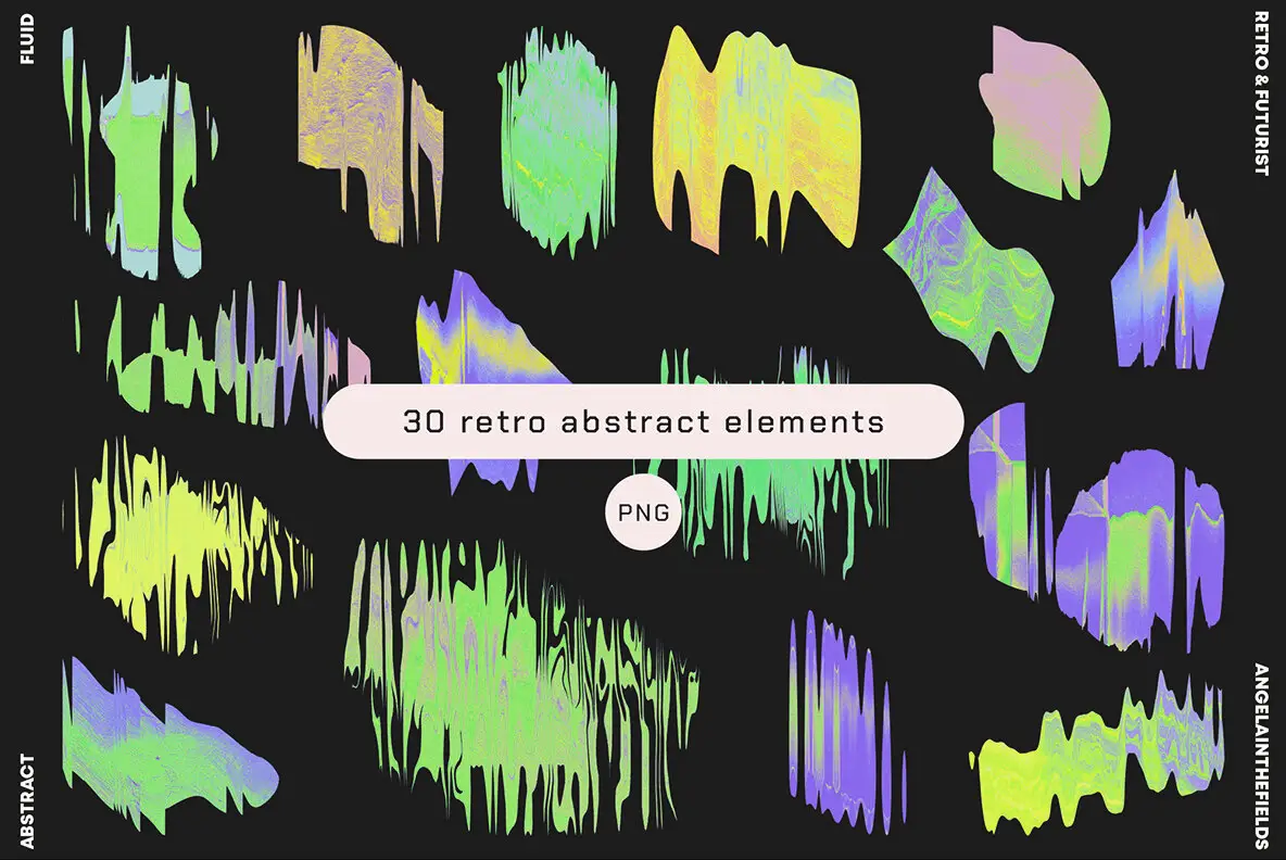 Futuristic Holographic Texture Set Graphics - YouWorkForThem