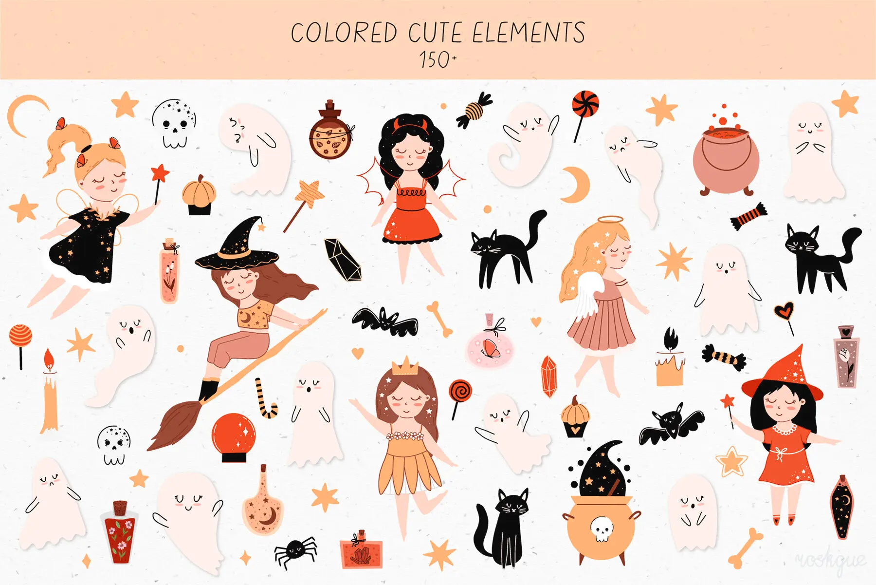 Happy Halloween - Magic Collection Illustrations - YouWorkForThem