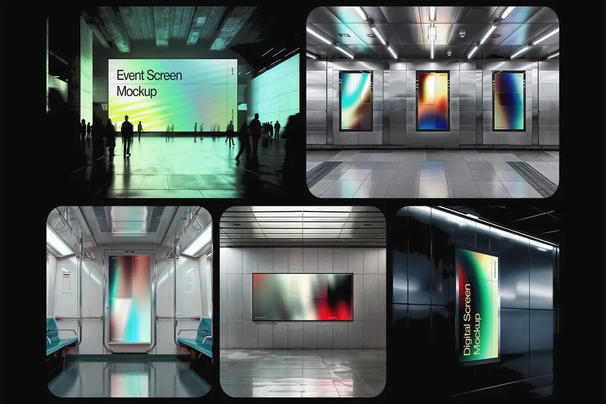 Digital Screen Advertising Mockups Vol. 3 Mockups - YouWorkForThem