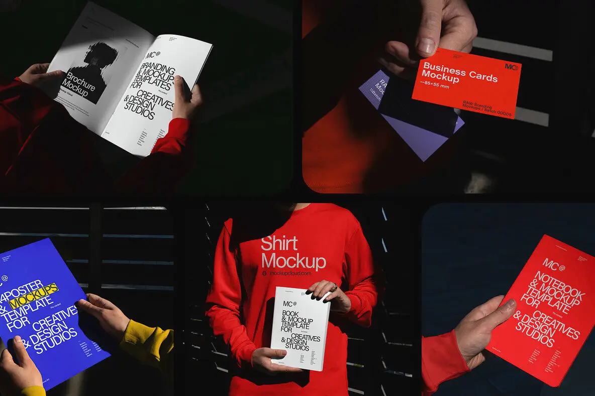 Branding Identity Mockups RAW Series 01 Graphics - YouWorkForThem