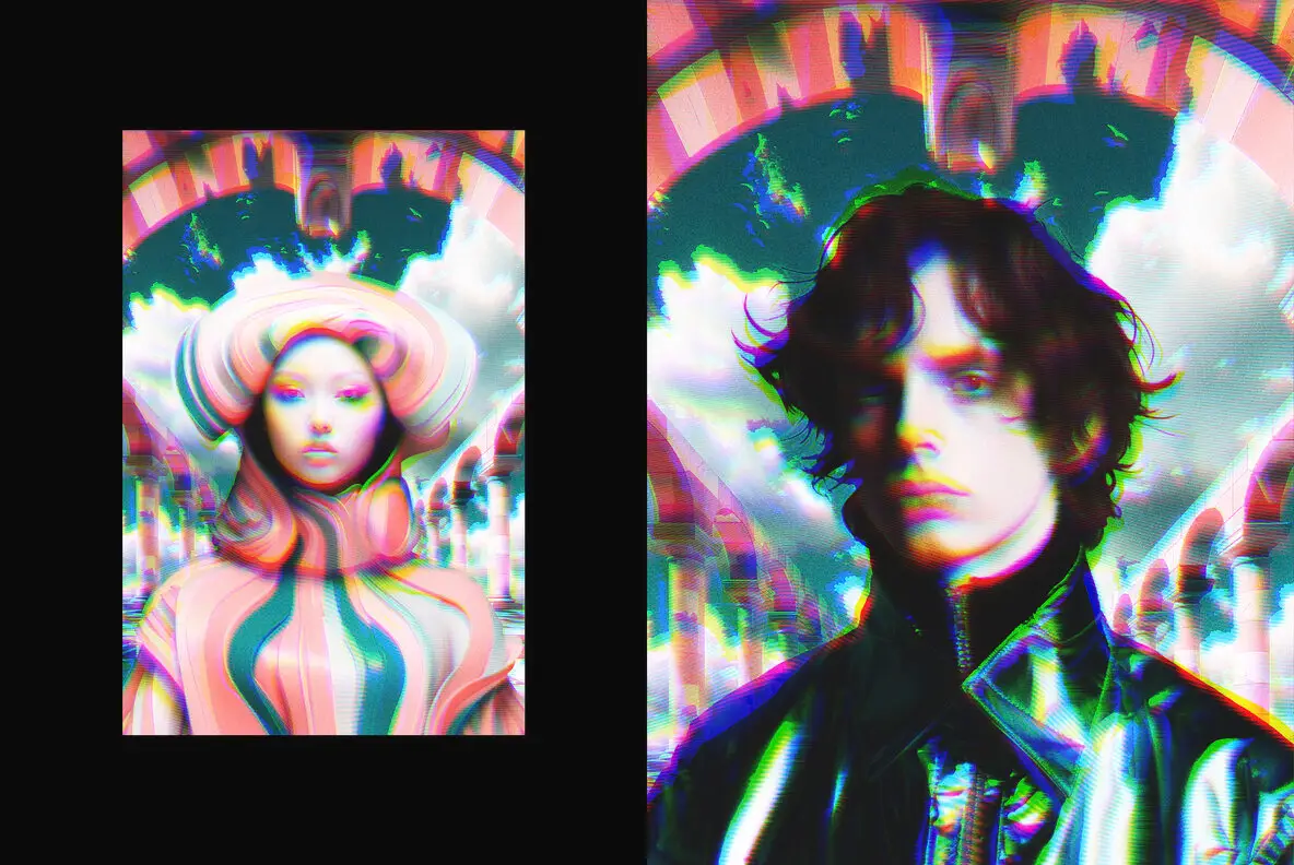 Psychedelic VHS Photo Effect - YouWorkForThem